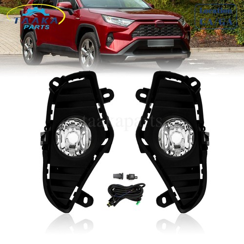 Fog Lights For 2019 2020 2021 2022 2023 Toyota RAV4 Front Bumper Lamp ...