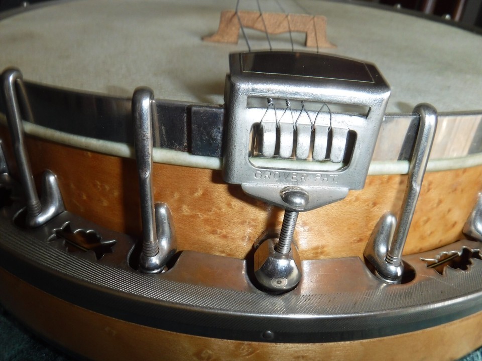 VINTAGE 4 STRING BIRDS EYE MAPLE BANJO GROVER TAILPIECE(UNMARKED) | eBay