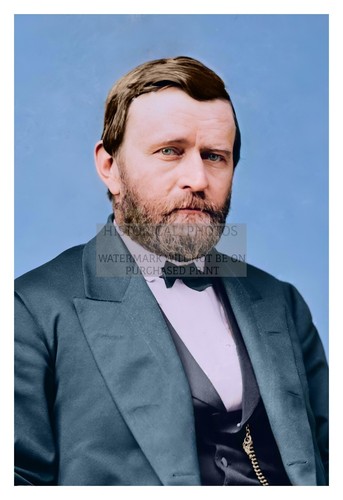 PRESIDENT ULYSSES S. GRANT PRESIDENTIAL PORTRAIT COLORIZED 4X6 PHOTO | eBay