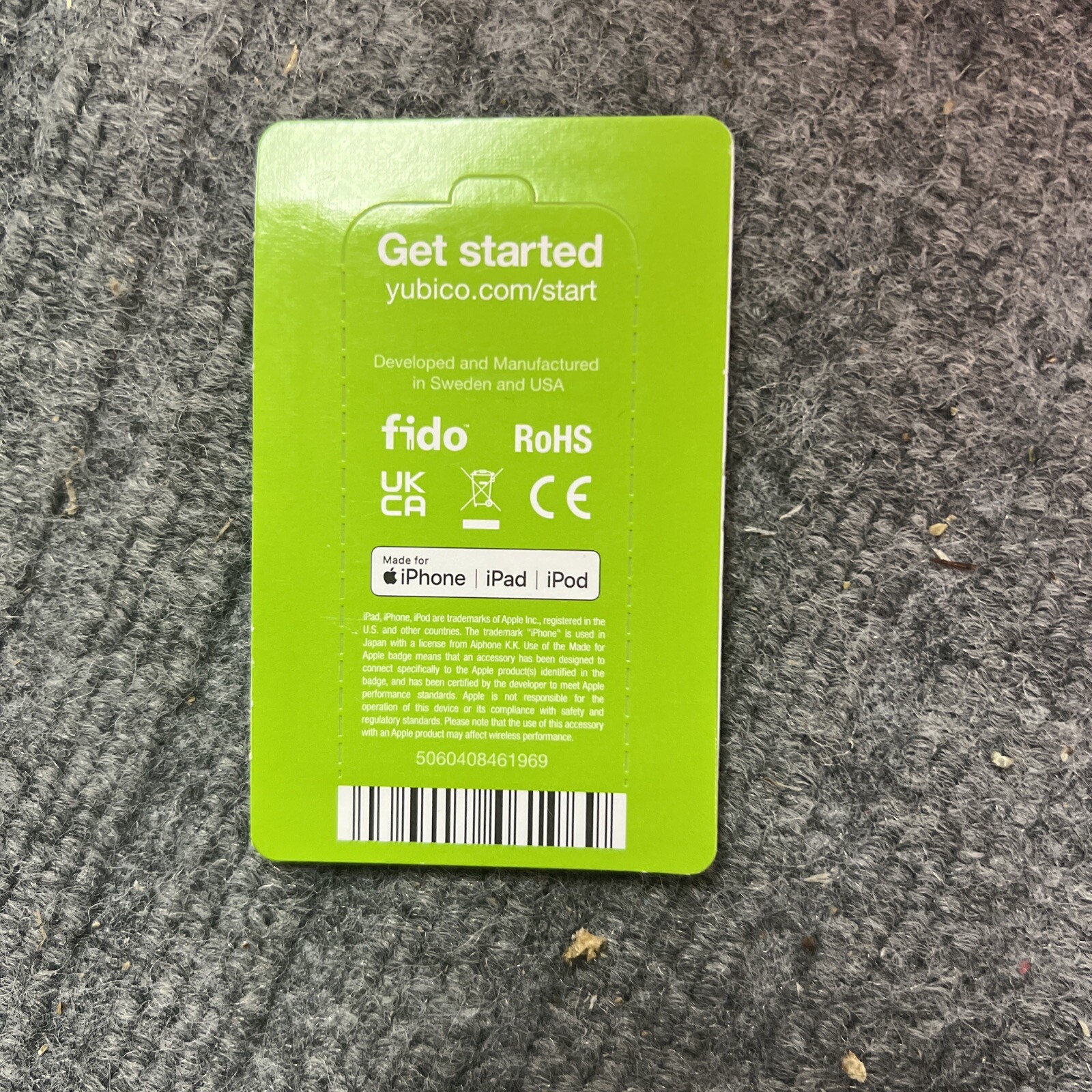 Yubico YubiKey 5Ci Two Factor Authentication Certified USB Password Key ...