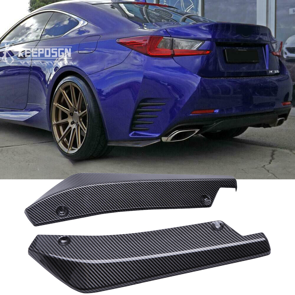 For Lexus RC350 IS200 250 350 Carbon Fiber Rear Spats Bumper Diffuser ...