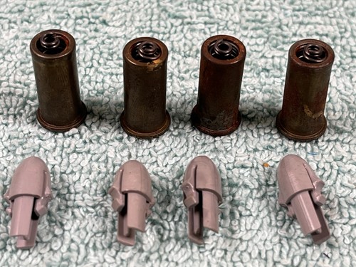 Mattel Shootin Shell Plastic Bullet Tips and Brass Spring-loaded Shells ...