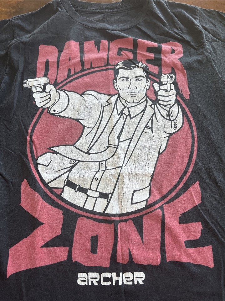 Archer T-Shirt, Funny Cartoon, Classic Graphics, size Medium, Danger ...