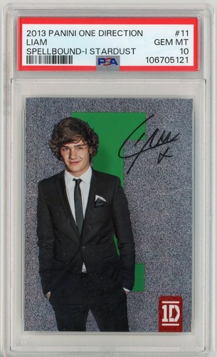 2013 Panini One Direction Spellbound 11 Liam Payne Stardust PSA 10 Gem ...
