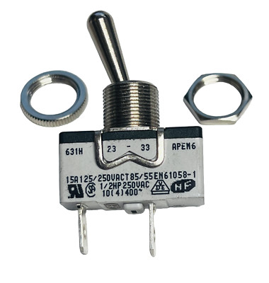 APEM 631H/2 Panel Toggle Switch 1 Pole On-Off 250VAC 15A | eBay