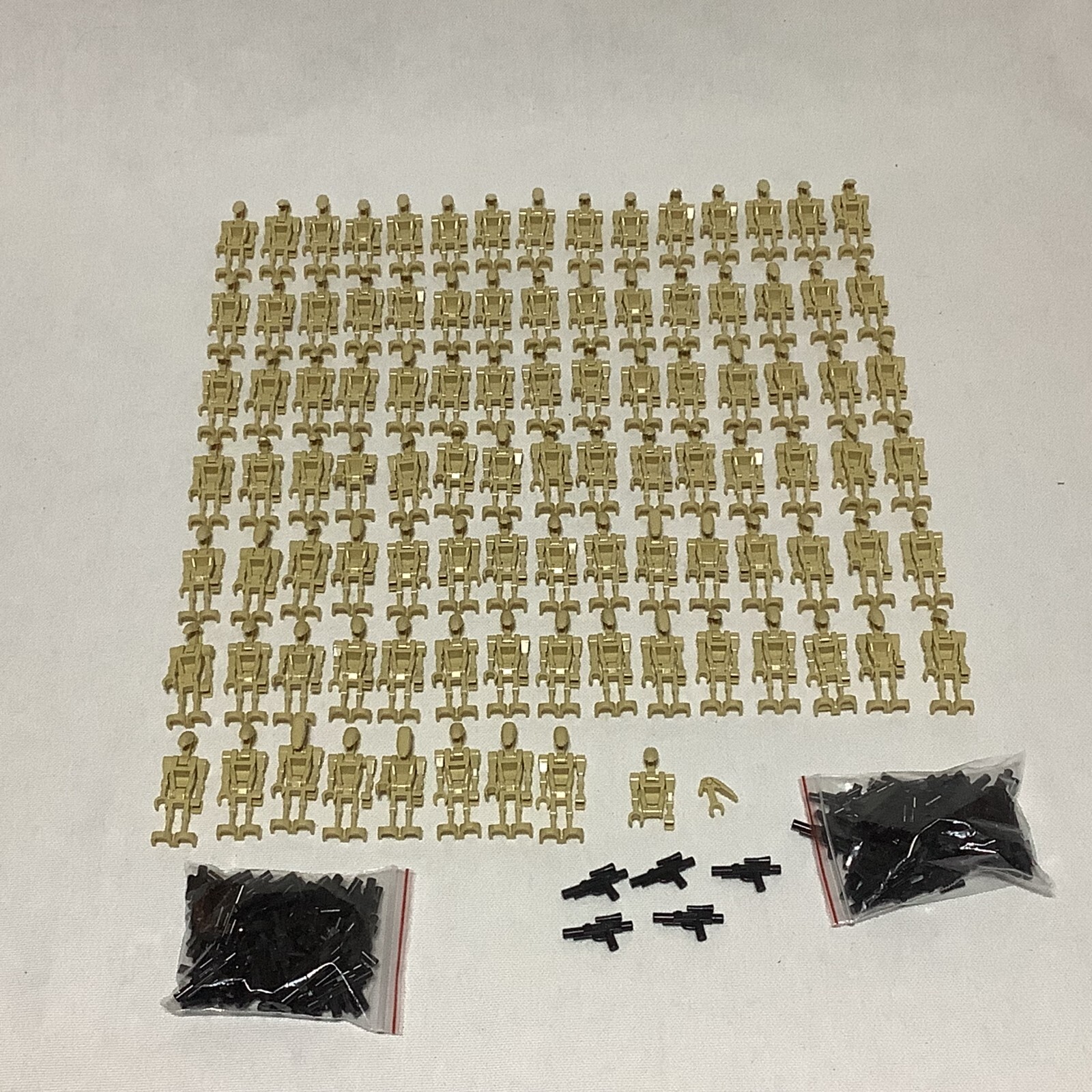 Lego Star Wars Droids lot of 98 Minifigures Tan Battle Droids with ...