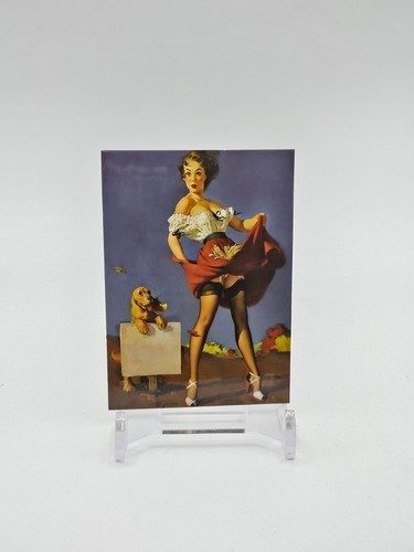 Gil Elvgren PINUP ART "Fresh Breeze" MINI 2"X3" VINTAGE REPRODUCTION | eBay