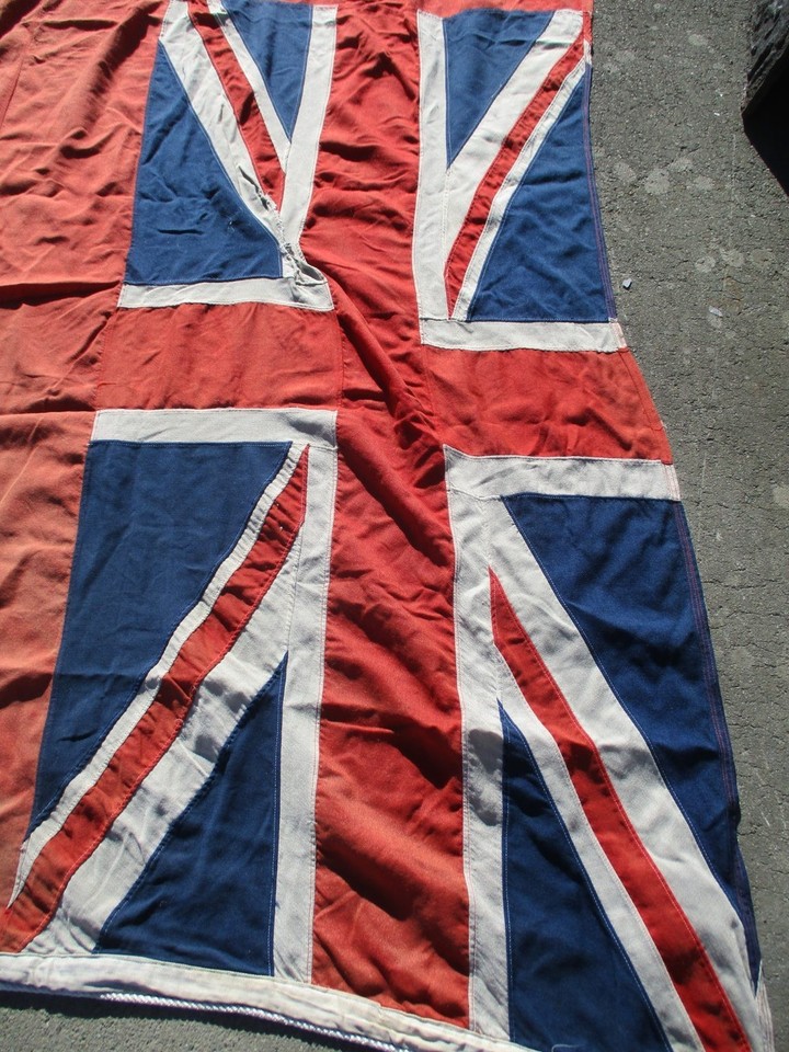 WW2 British RED Ensign Flag 10.5 X 4.5 FEET. (THIS IS MASSIVE ) Open to ...