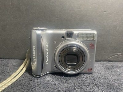 Canon PowerShot A540 6.0MP Silver Digital Camera | TESTED & WORKING ...