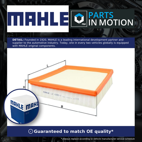 Air Filter fits JAGUAR XE X760 3.0 Right 2015 on Mahle GX739601AA ...