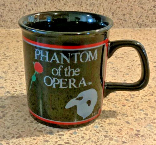 Vintage Phantom of the Opera Coffee Tea Mug 1988 Collectible Rose and ...