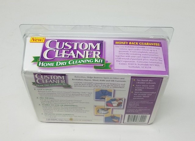 Custom Cleaner Home Dry Cleaning Kit Up To 16 Garments NOS Wool Silk ...