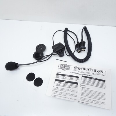 Harley Touring Premium Stereo Helmet Communication Headset Mic OEM | eBay