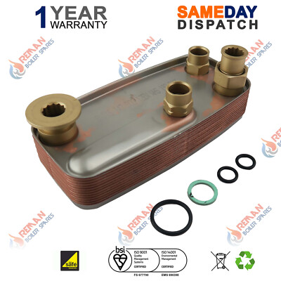 WORCESTER 24CDI DHW PLATE HEAT EXCHANGER 12 PL 87161429000 | eBay