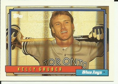 1992 TOPPS Baseball Card #298 Kelly Gruber BLUE JAYS | eBay