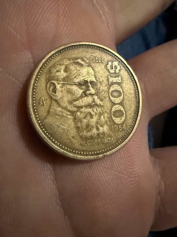 Rare Vintage 1985 MEXICO $100 PESO Carranza. Mexican 100 Pesos Coin ...