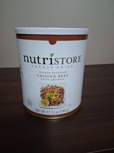 Nutristore Freeze Dried Fully Cooked Ground Beef #10 Can Survival Food | eBay