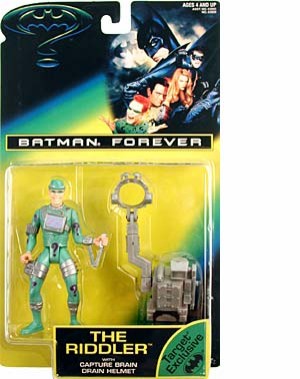 Kenner Batman Forever: The Riddler With Capture Brain Drain Helmet ...