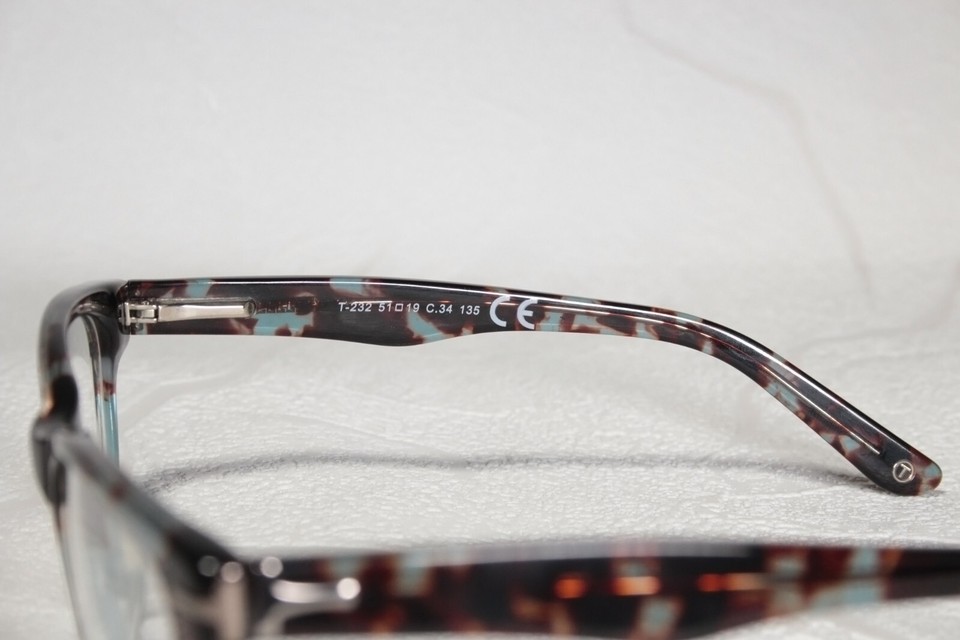 New THEMA Brown Marble and Clear Blue Glasses Eyeglass Frames, Ok For ...