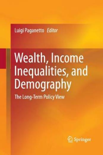 Wealth, Income Inequalities, and Demography : The Long-Term Policy View ...