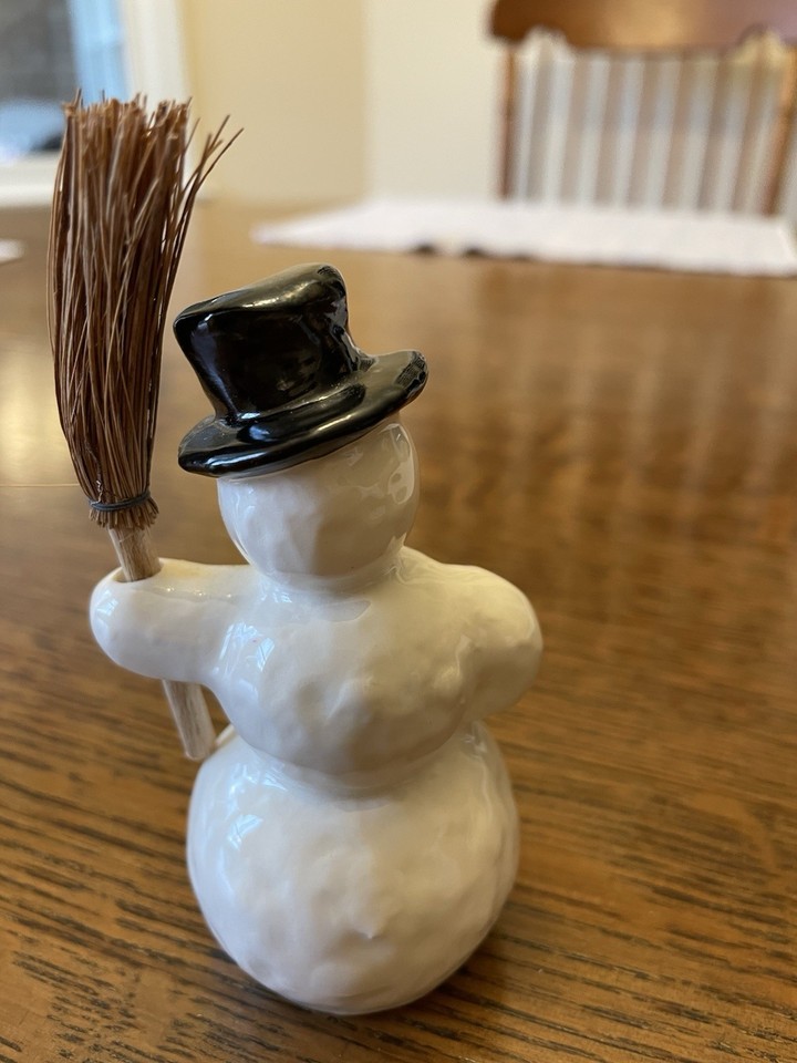 Goebel Snowman Figurine with Broom Hummel, West Germany, 4 In ...