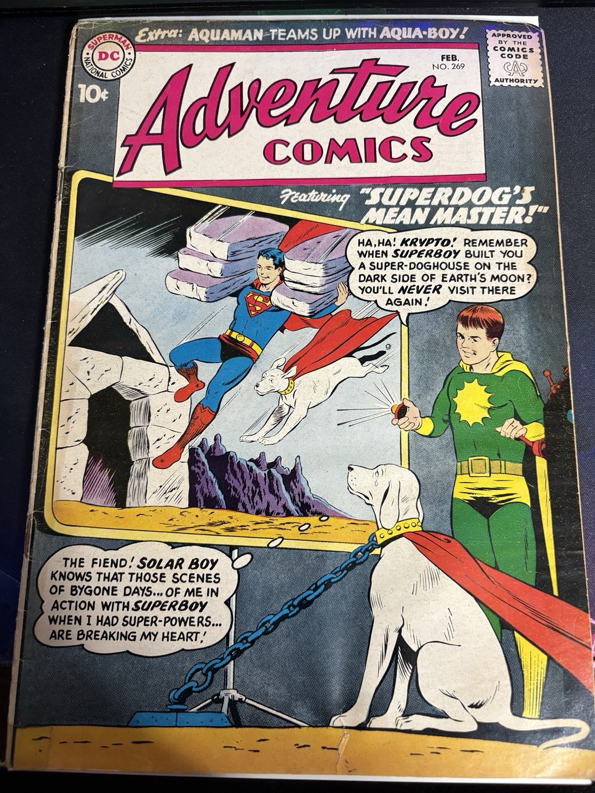 Adventure Comics #269 1st Aqualad! Swan/Moldoff Cover! DC Comics 1960 ...