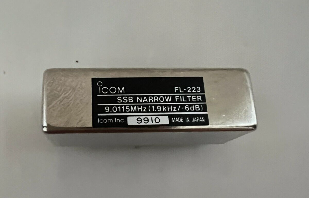 Icom FL-223 1.9khz/-6dB (-9mhz IF) SSB filter For IC-706/IC-746/IC-756 ...