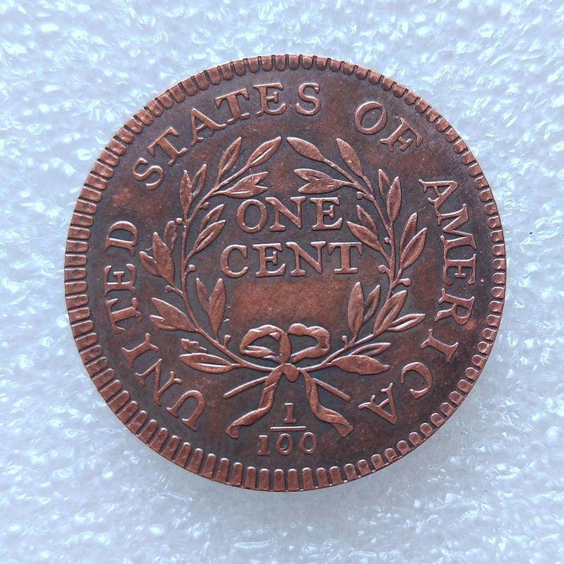 1795 Flowing Hair Large Cents coin As shown in the figure Complete ...