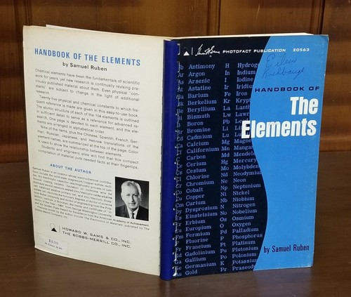 HANDBOOK OF THE ELEMENTS 1967 SPIRAL BOUND BOOK | eBay