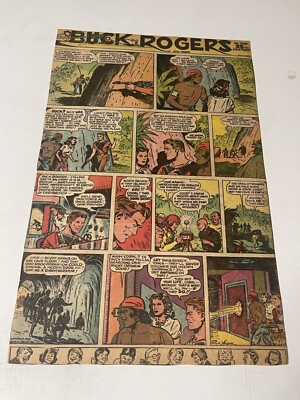 BUCK ROGERS by Rick Yager Sunday Tabloid Full Page Comic Strip 1950s | eBay