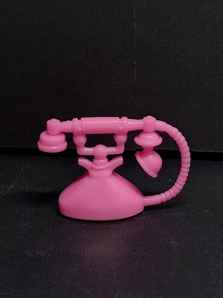 MATTEL PINK ROTARY TELEPHONE ACCESSORY BARBIE & THE ROCKERS DANCE CAFE ...