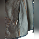 Vigoss V2 Denim Jean Jacket Distressed Faded Blue Ombre Plus Size 20W ...