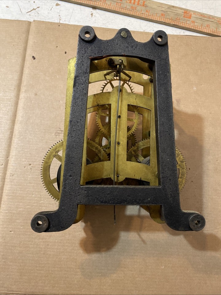 Antique Seth Thomas Globe Long Drop Regulator Clock Movement Parts #40 ...