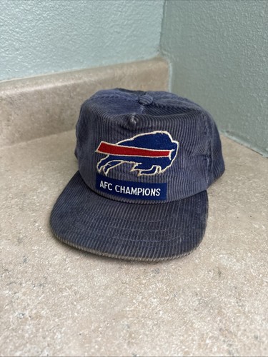 Vintage 90s Buffalo Bills New Era NFL Corduroy Snapback Hat Cap Script ...