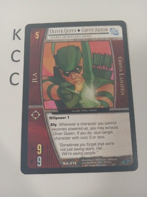 VS. System TCG DC DJL-016 Oliver Queen Green Arrow Hard Traveling Hero ...