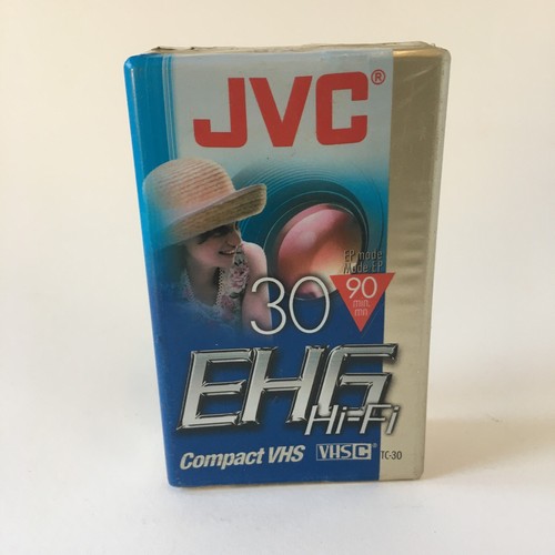 JVC VHS C Compact VHS Tape EHG Hi Fi TC-30 EHGDU 30-90 Minute Tape ...