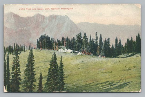 Camp Rees & Eagle Cliff~Paradise WA Mount Rainier~Antique Logging ...