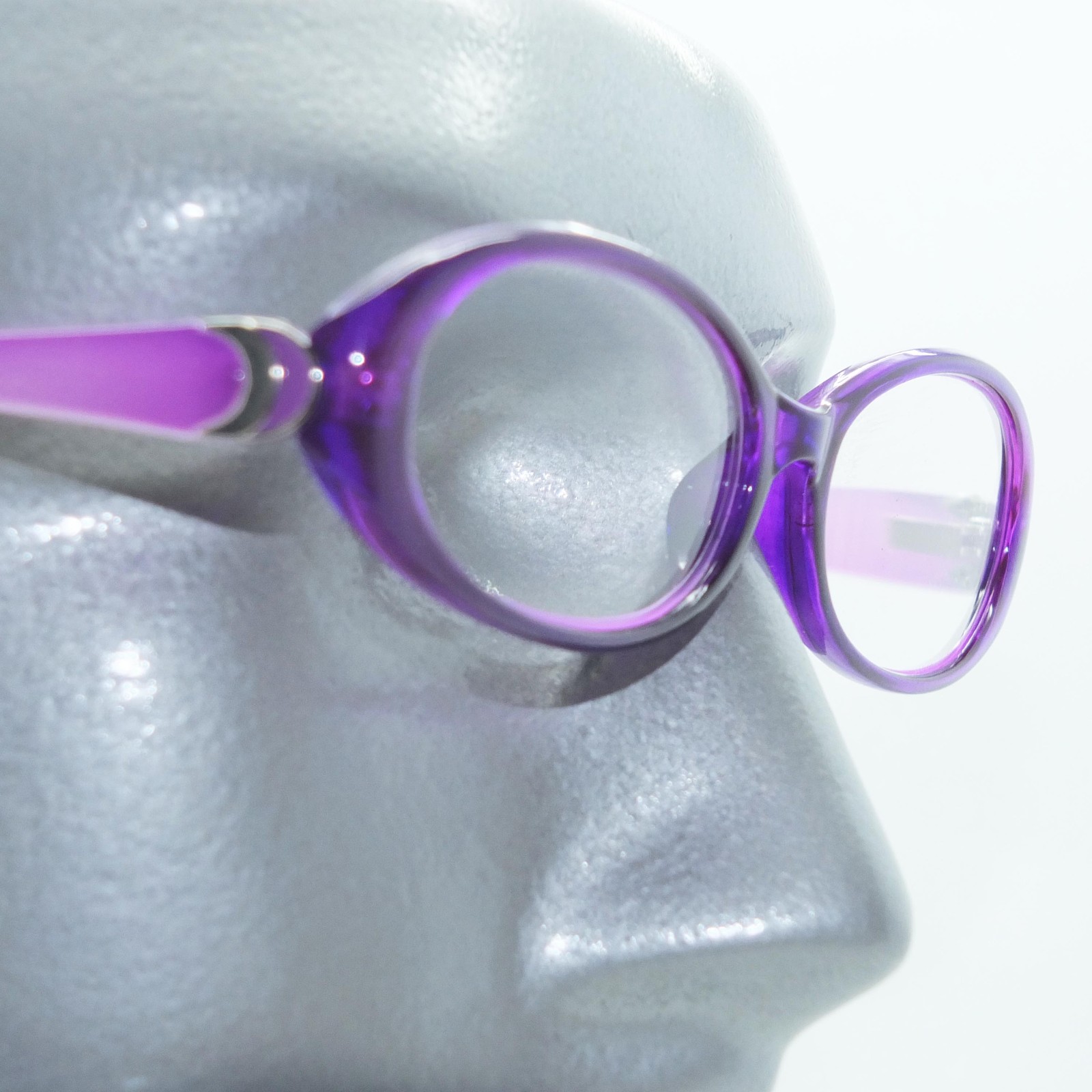Fun Reading Glasses See Thru Purple Grape Jelly Whimsy Oval Frame +1.50 ...