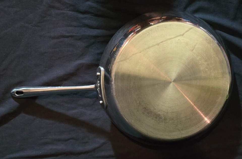 All-Clad 13 1/2" x 2 1/8" H 22" Long Stainless Steel Fry Pan / Skillet ...