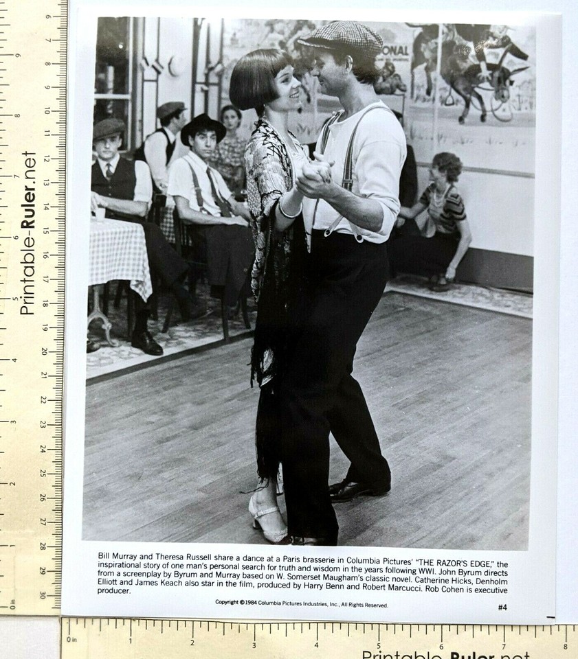 1984 The Razor's Edge Bill Murray Theresa Russell Movie Press Vtg Photo ...