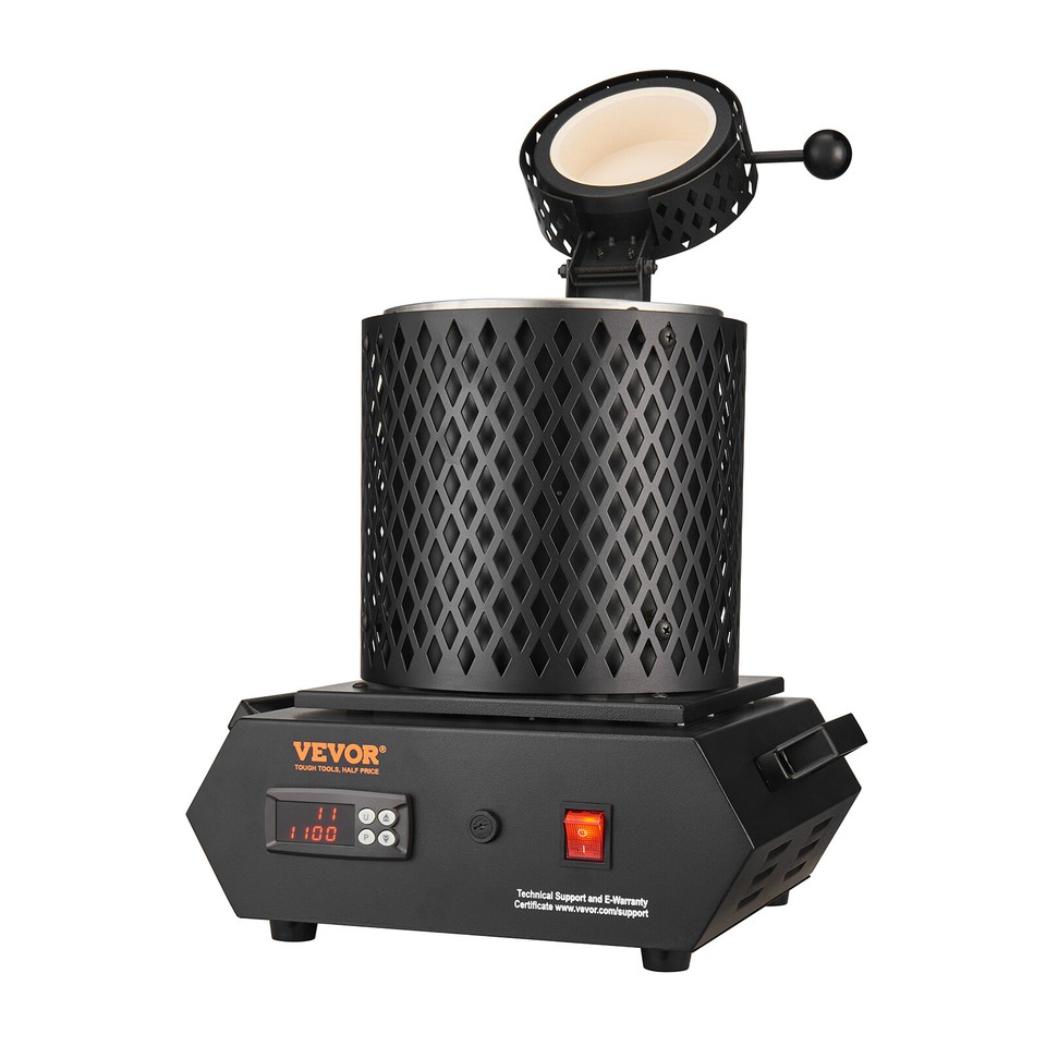 VEVOR Gold Melting Furnace 1350W Electric Digital Smelting Furnace ...