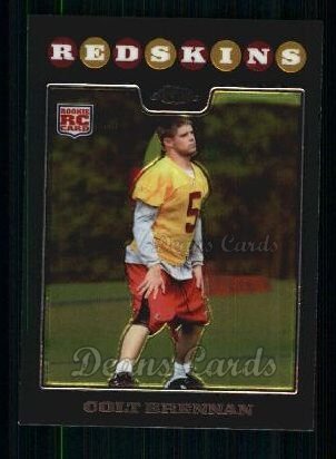 2008 Topps Chrome #172 Colt Brennan Redskins RC 8 - NM/MT | eBay