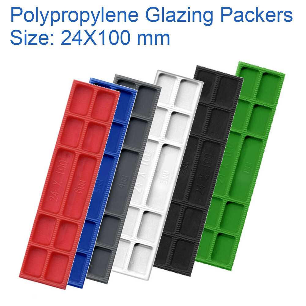 4mm GREY 24mm x 100mm PLASTIC WINDOW GLASS GLAZING POLYPROPYLENE ...