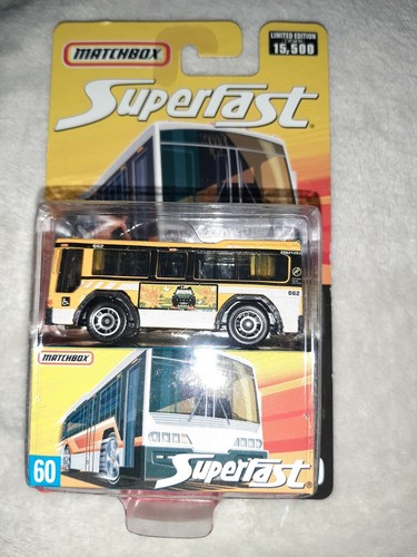Matchbox City Bus, Yellow, #60, Superfast, Limited Edition of 15500 ...