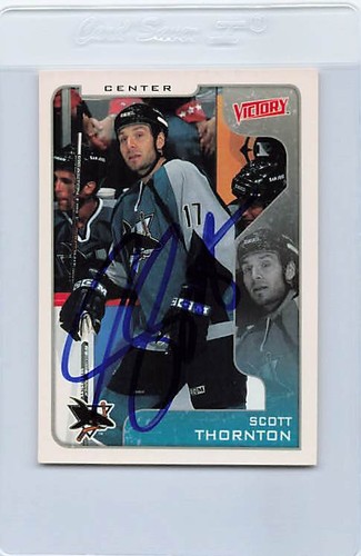 2001/02 Victory #297 Scott Thornton Sharks Signed Auto *H986 | eBay