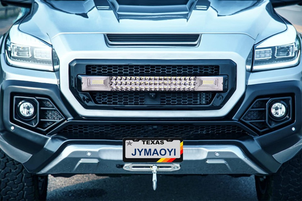 2pcs For Toyota Camry Yellow Tri Color Car License Plate Tags Frame ...