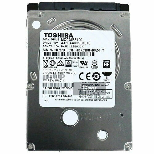 Toshiba MQ04ABF100 1TB, Interno, 5400 RPM, 2,5'' Disco Rigido ...