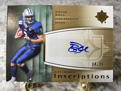 2007 Ultimate Collection DAVID BALL New Hampshire Wildcats AUTO ...