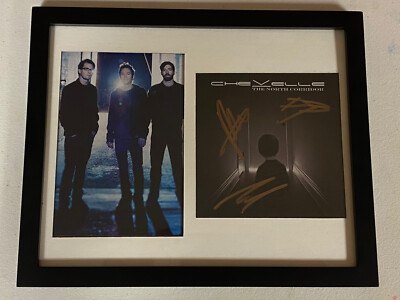 CHEVELLE BAND AUTOGRAPHED SIGNED FRAMED NORTH CORRIDOR CD COVER JSA COA ...