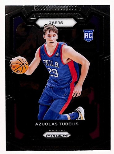 2023-24 Panini Prizm Rookie Base #283 Azuolas Tubelis Philadelphia ...